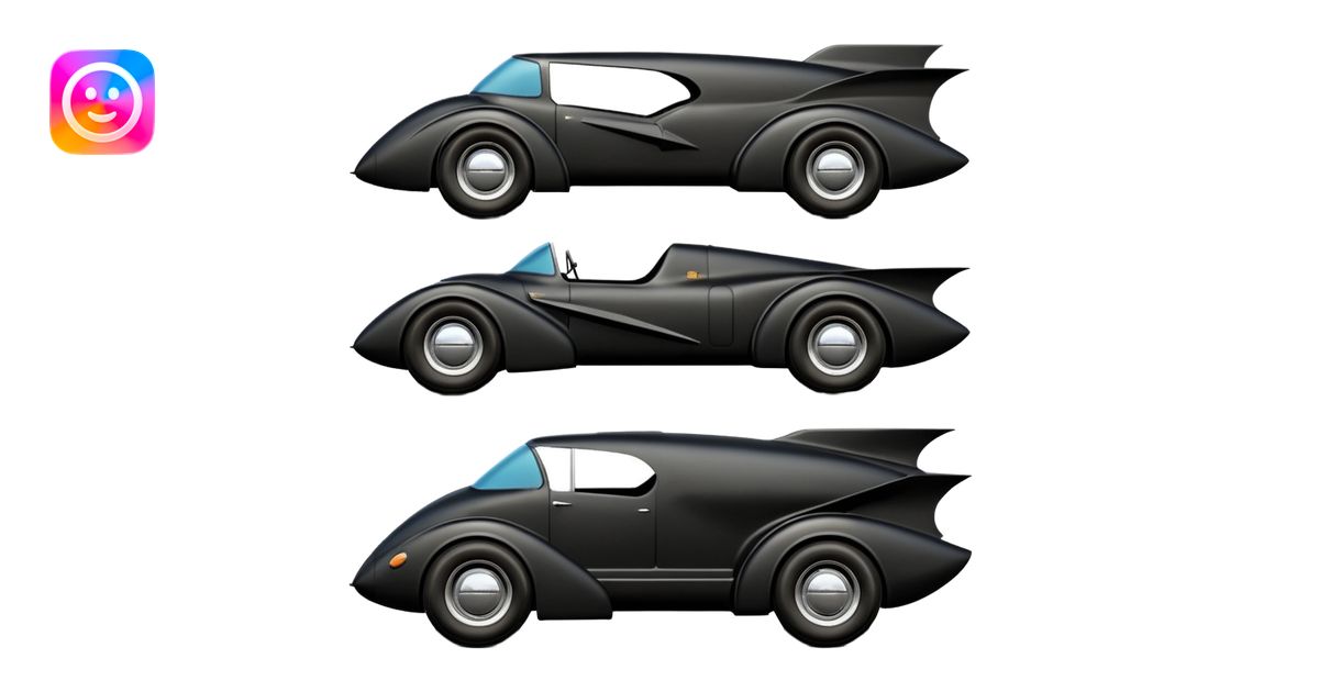 the animated series aerodynamic futuristic Batmobile loosely based on ...