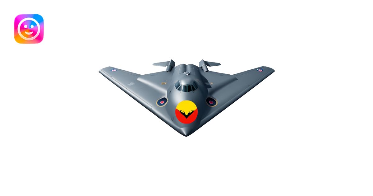 Northrop Grumman B-2 Stealth Bomber emoji | AI Emoji Generator