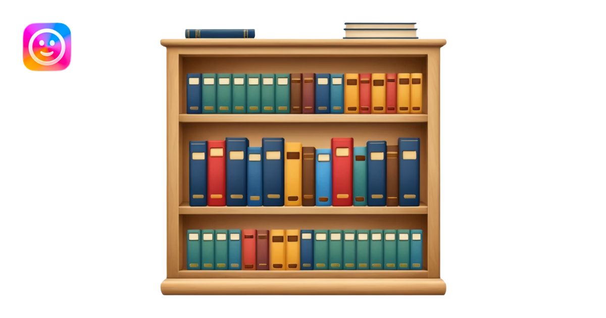 bookshelf emoji | AI Emoji Generator