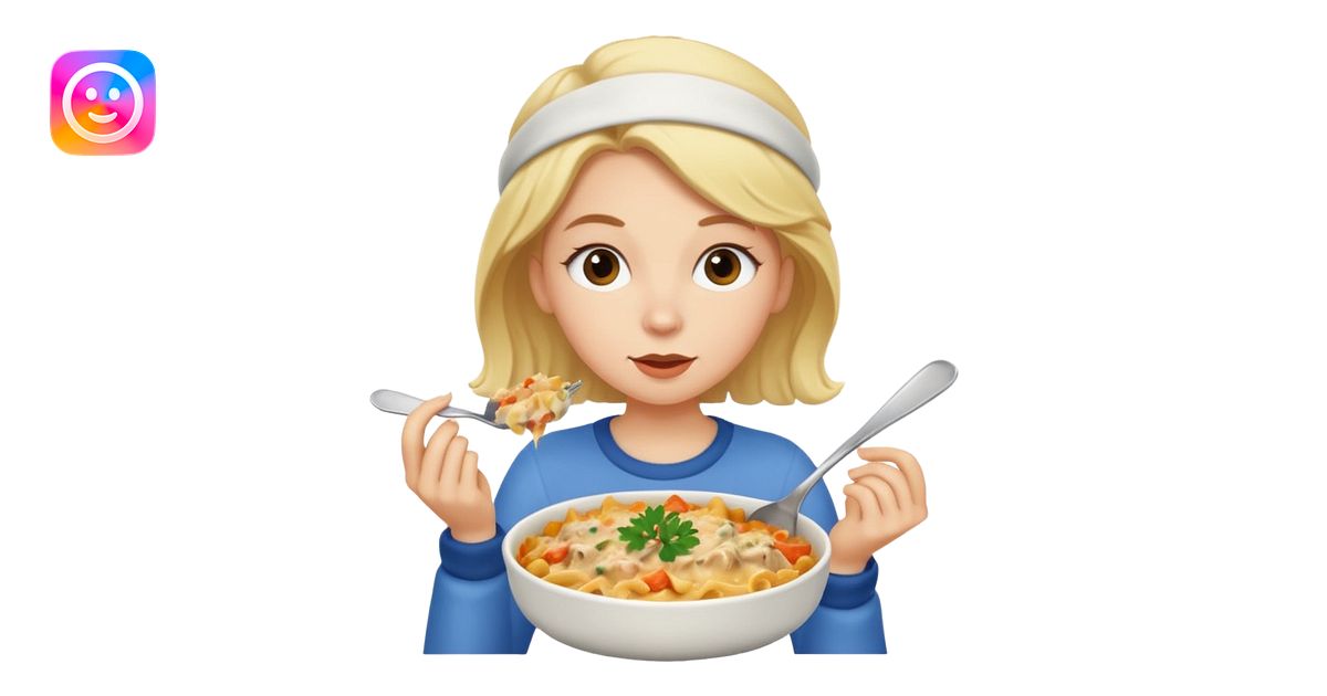 lesbian white girl tuna caserole emoji | AI Emoji Generator