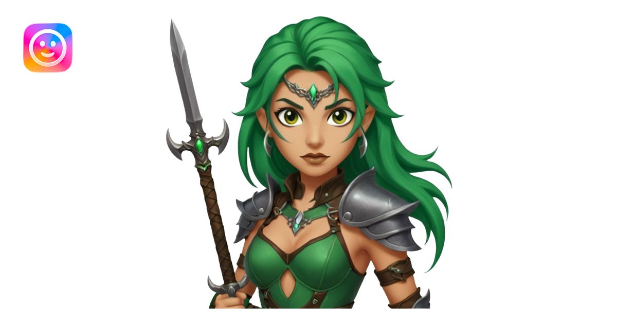 world of warcraft, demon huntress emoji | AI Emoji Generator