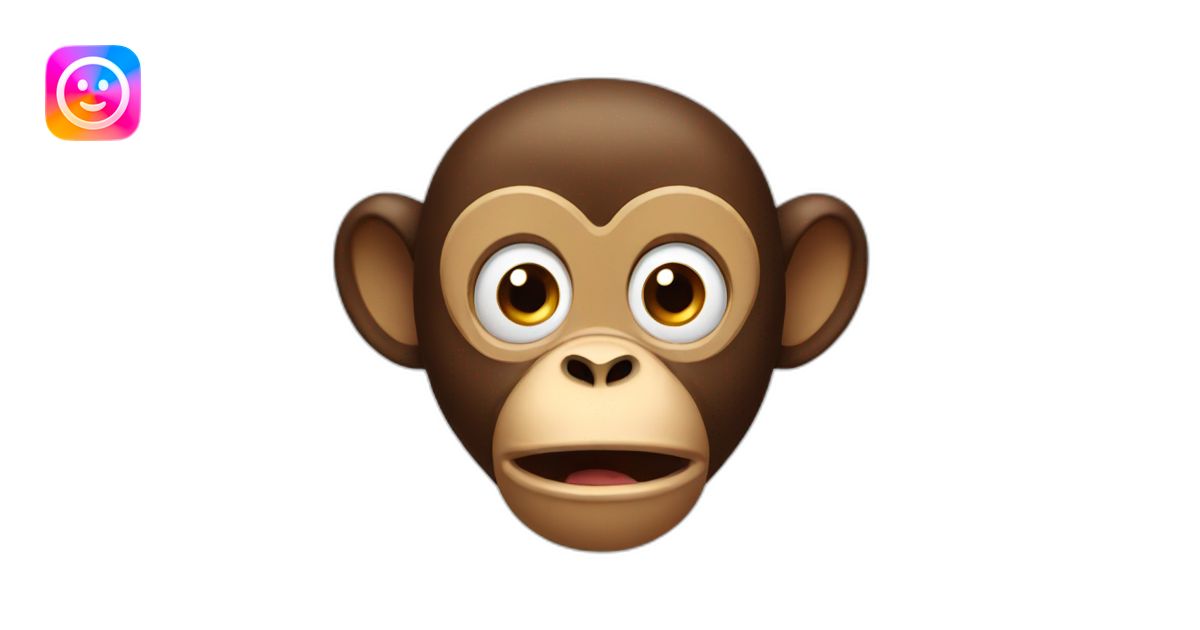 Shocked monkey emoji | AI Emoji Generator
