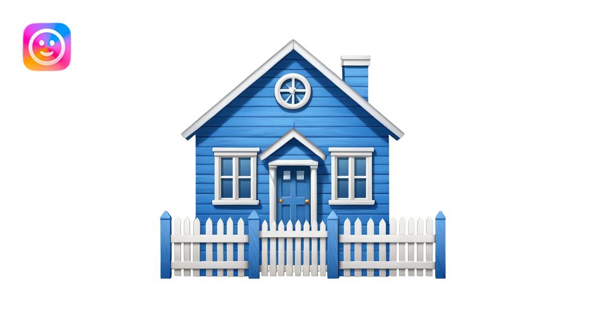 blue house emoji | AI Emoji Generator