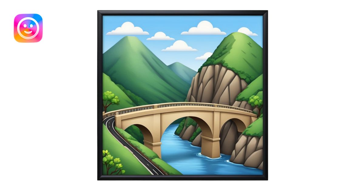 building bridge tunnel hill emoji | AI Emoji Generator
