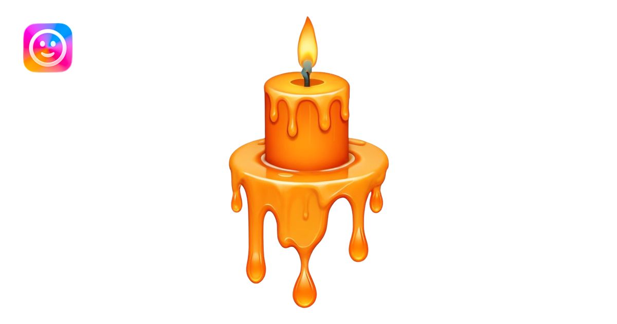 melting candle passage of time. emoji | AI Emoji Generator