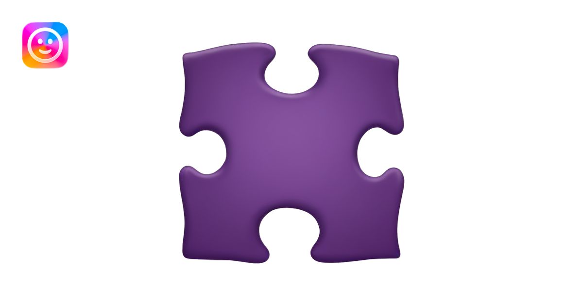 Puzzle piece emoji | AI Emoji Generator