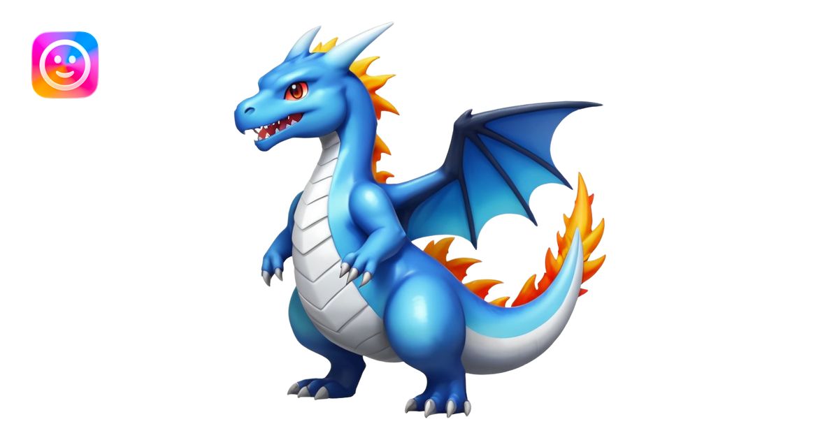 Black and white colorful gradient shiny glossy Fakémon-Digimon ...