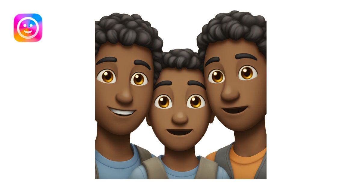Three brothers emoji | AI Emoji Generator