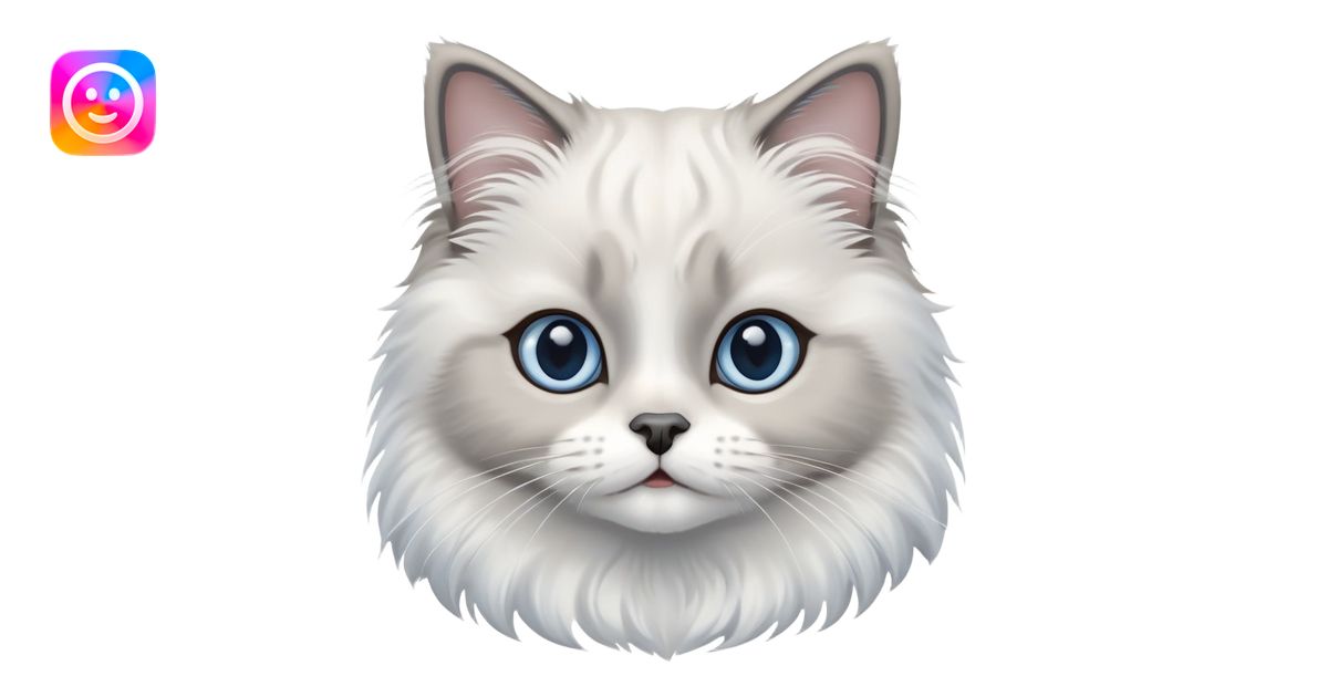 cinematic-adorable-big-eyed-fluffy-white and grey-ragdoll-cat-portrait ...