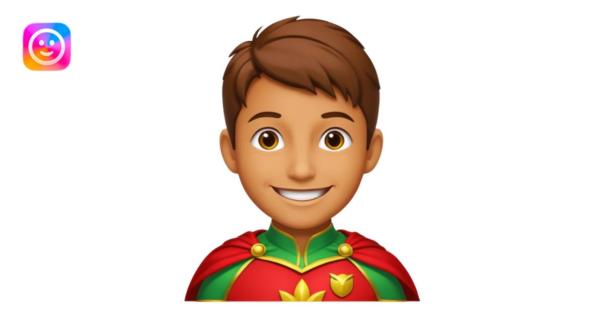 Robin from Batman super iconic look emoji | AI Emoji Generator