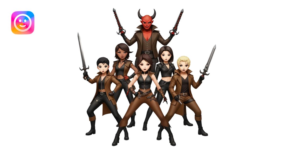 k-pop demon hunters emoji | AI Emoji Generator
