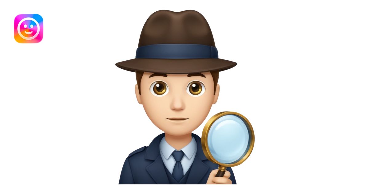 dective with magnifing glass emoji | AI Emoji Generator