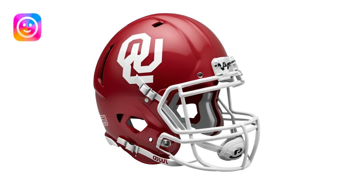 Oklahoma football helmet OU Sooners emoji | AI Emoji Generator