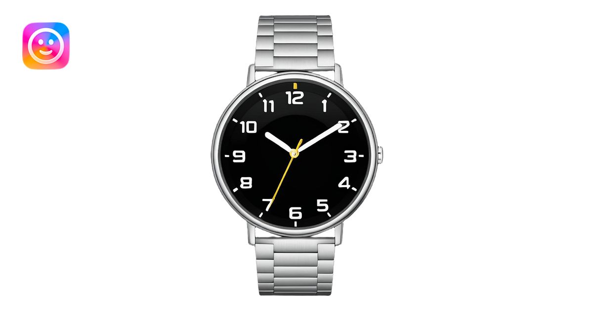 um RELÓGIO minimalista emoji | AI Emoji Generator