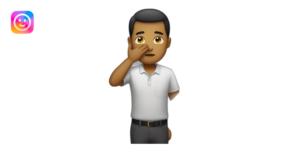 Sad salute emoji | AI Emoji Generator