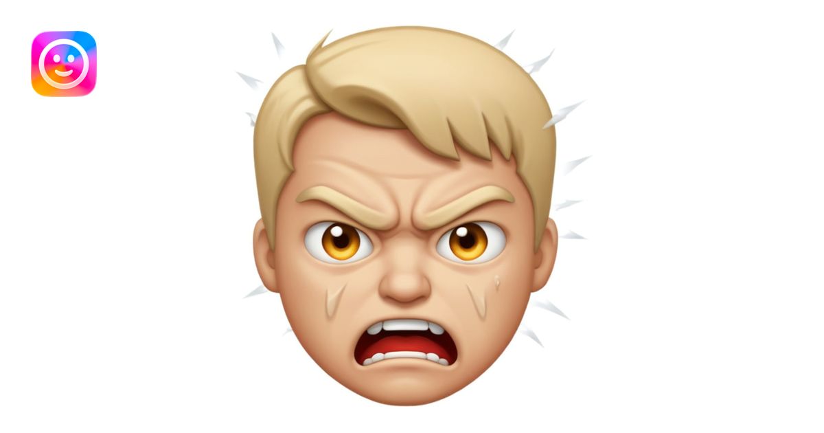 Angry spitting face emoji | AI Emoji Generator