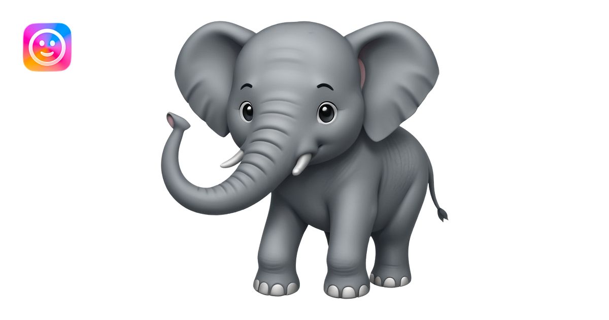 elephant with muscle emoji | AI Emoji Generator