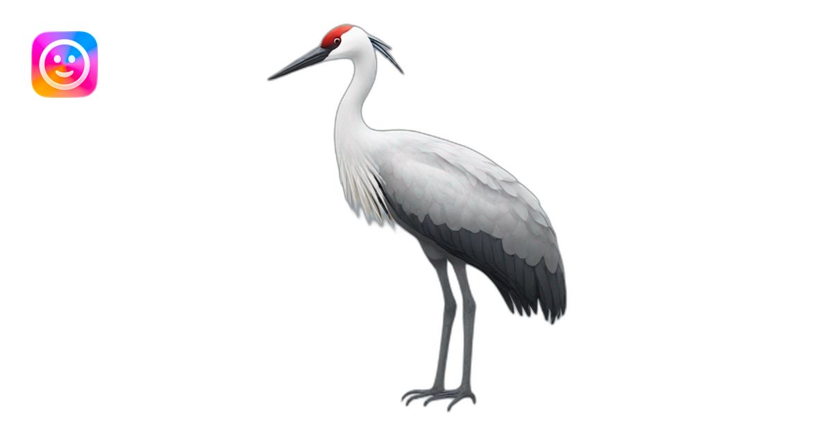 Common Crane emoji | AI Emoji Generator