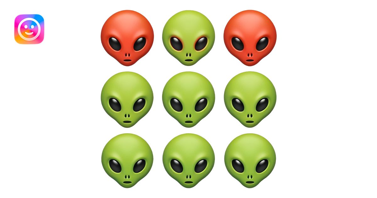 Acid blooded Aliens emoji | AI Emoji Generator