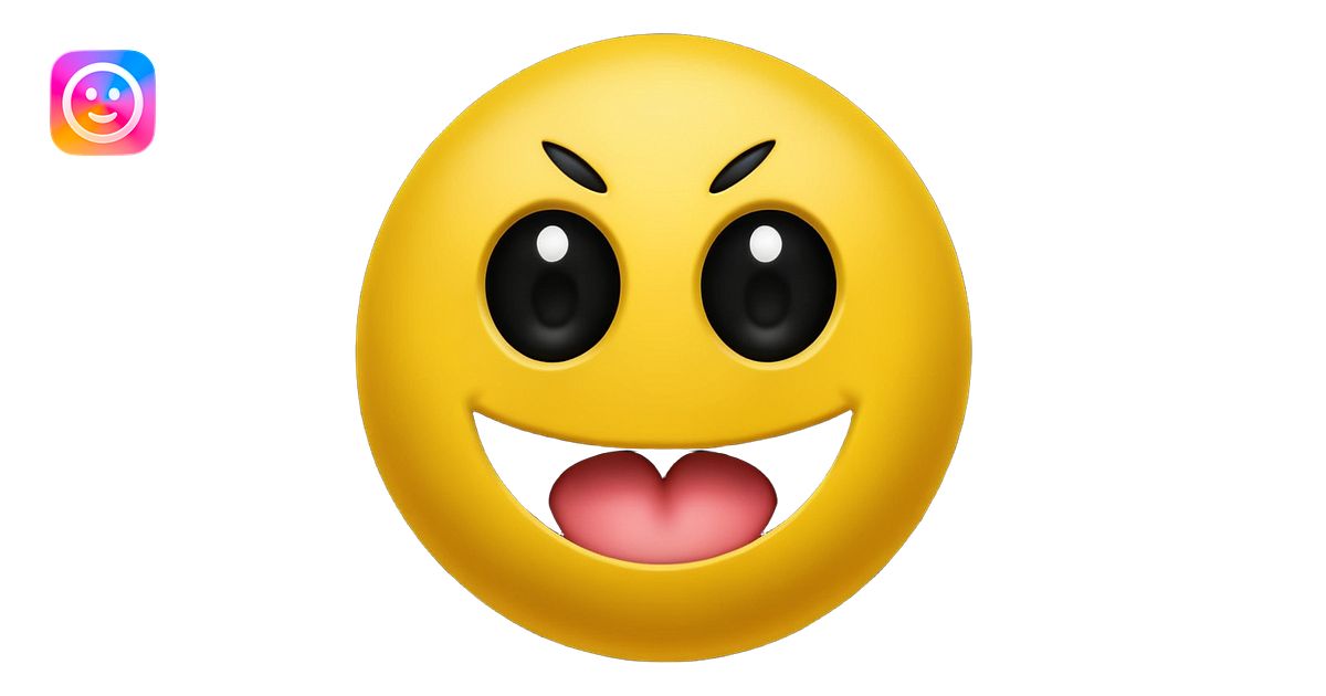 Pac-Man which just has two black dots as the eyes and a wide open mouth ...