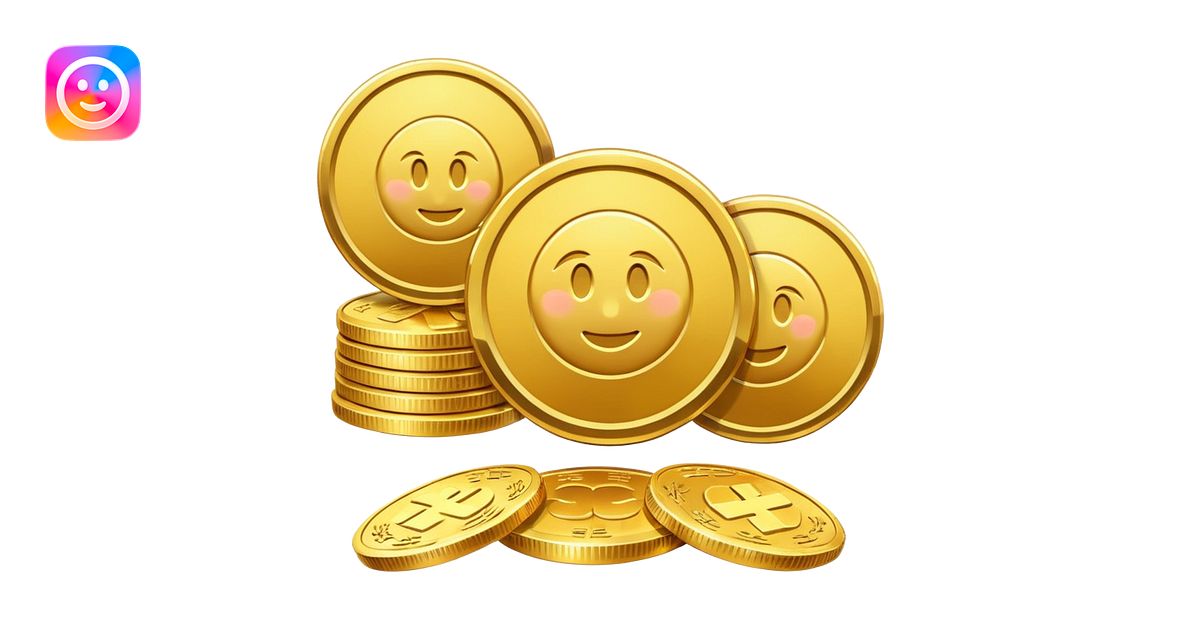 coins, chinese emoji | AI Emoji Generator