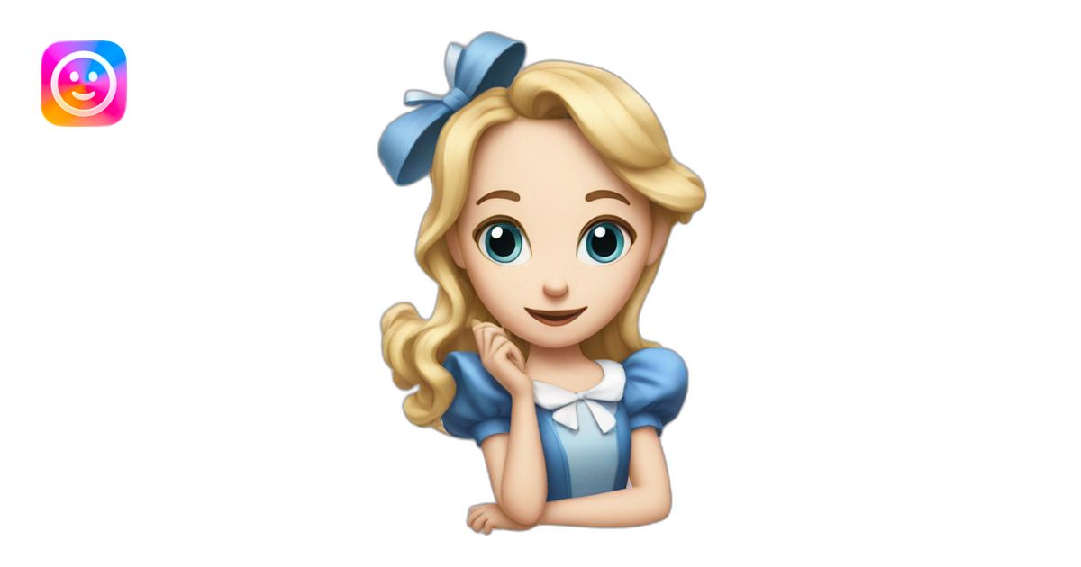 Alice in the wonderland emoji | AI Emoji Generator
