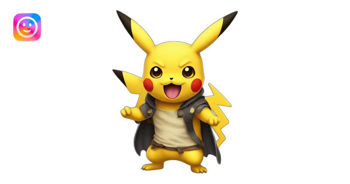 Pikachu en demon emoji | AI Emoji Generator