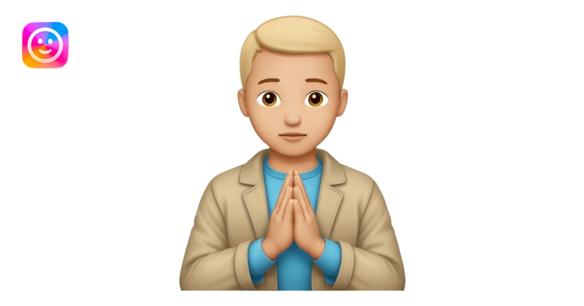 make praying man emoji looks exactly using default iphone emoji icons ...