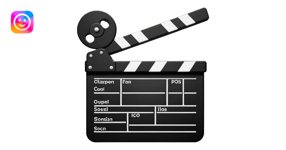 film clapper emoji | AI Emoji Generator
