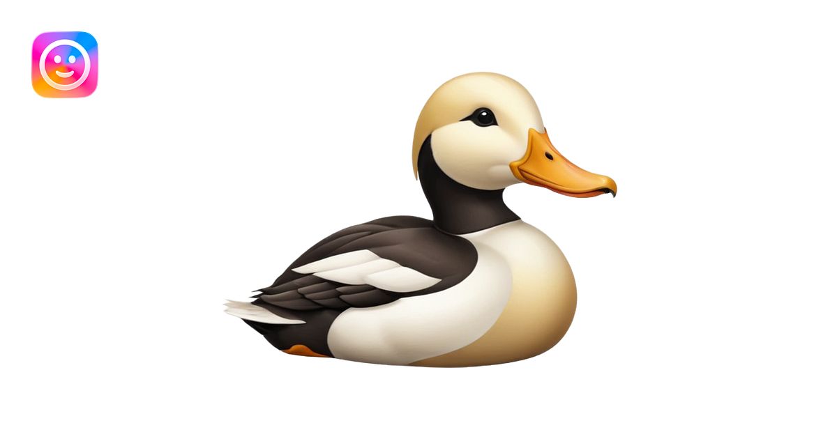 Can I get a king eider in the style of an apple emoji emoji | AI Emoji ...