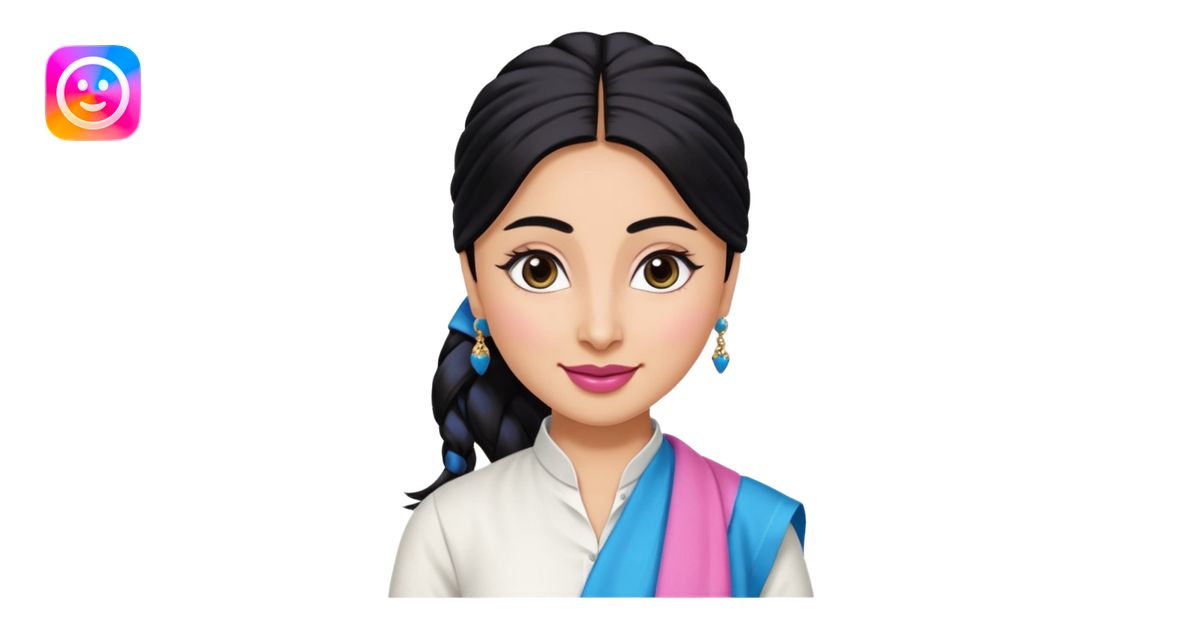 generate a pretty bratz emoji that looks like Kareena Kapoor's Geet ...