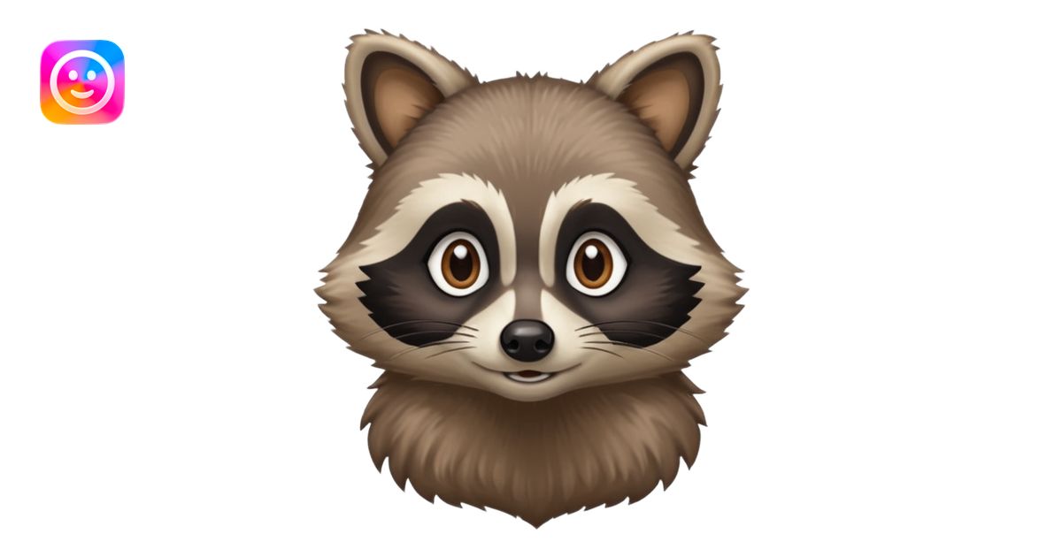 Rambly the raccoon emoji | AI Emoji Generator