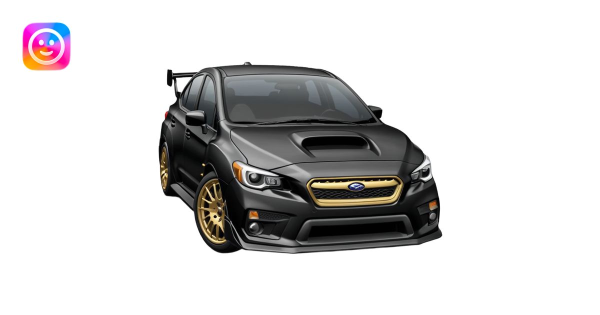 Black subaru wrx sti emoji | AI Emoji Generator