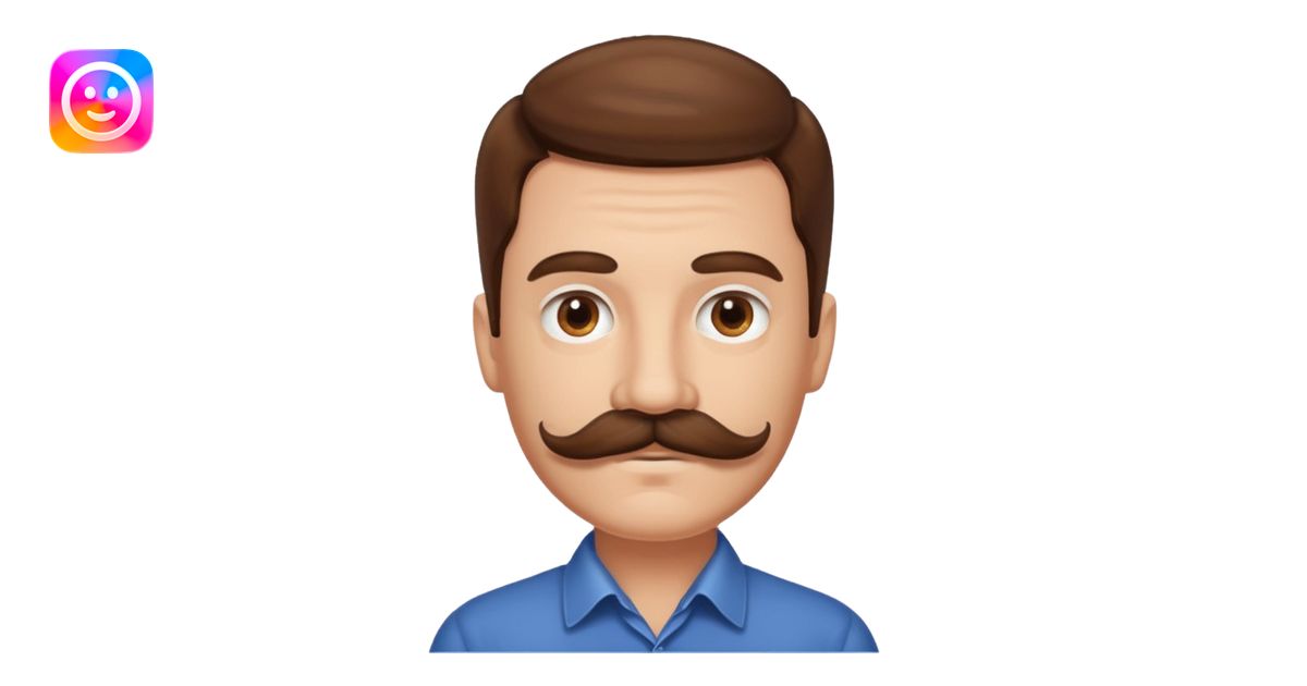 mustache man emoji | AI Emoji Generator