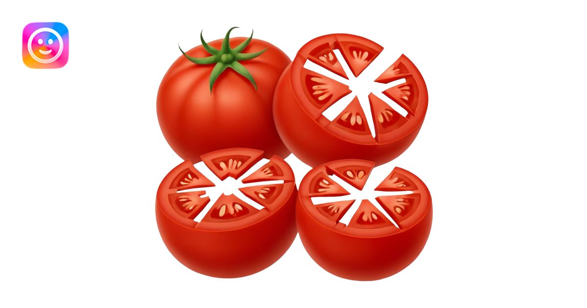 tomato Chopped into small pieces emoji | AI Emoji Generator