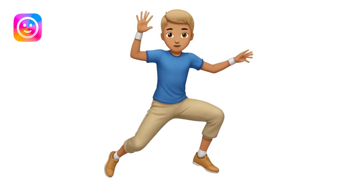 boy kick pose emoji | AI Emoji Generator