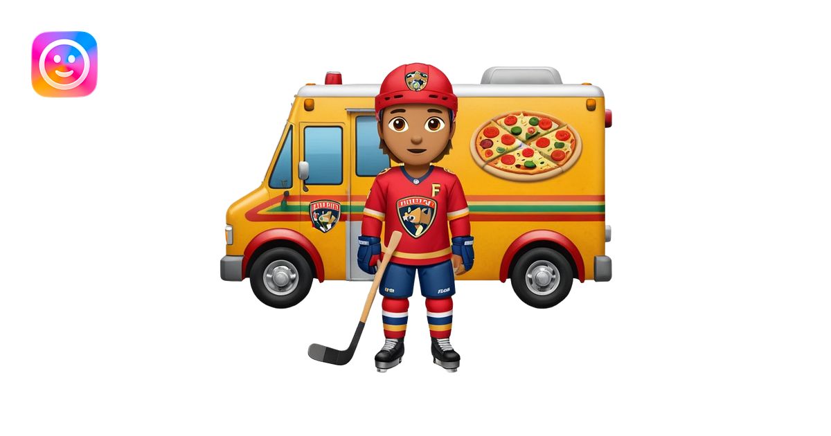 The galaxy with a with a Florida Panthers player With a taco truck and ...