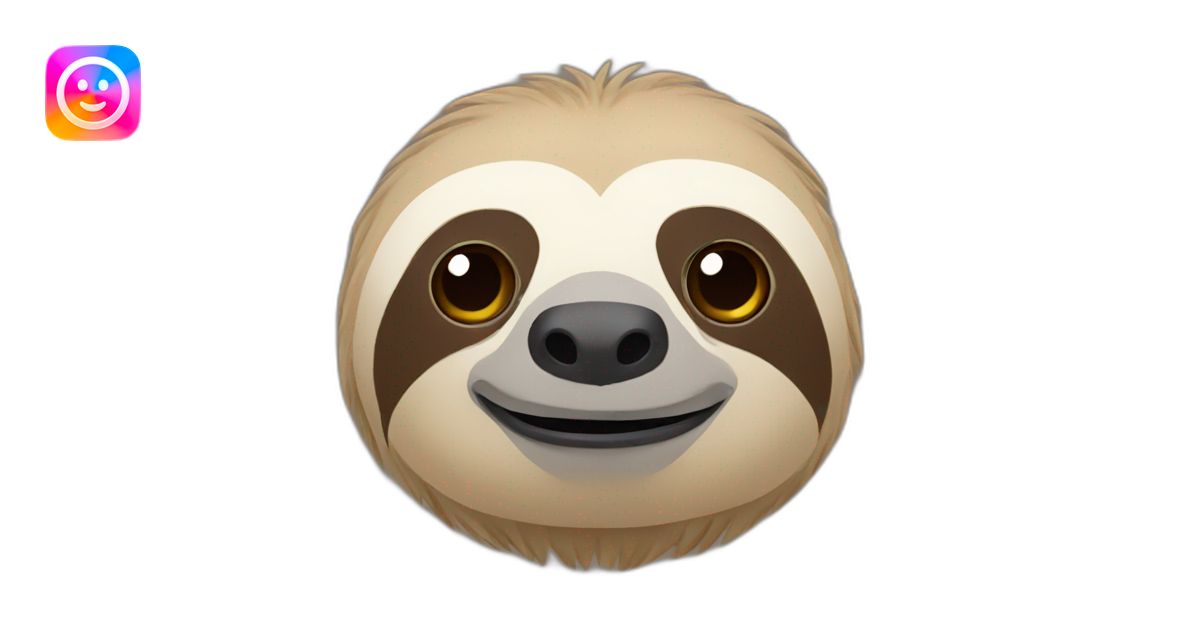 Sloth emoji | AI Emoji Generator