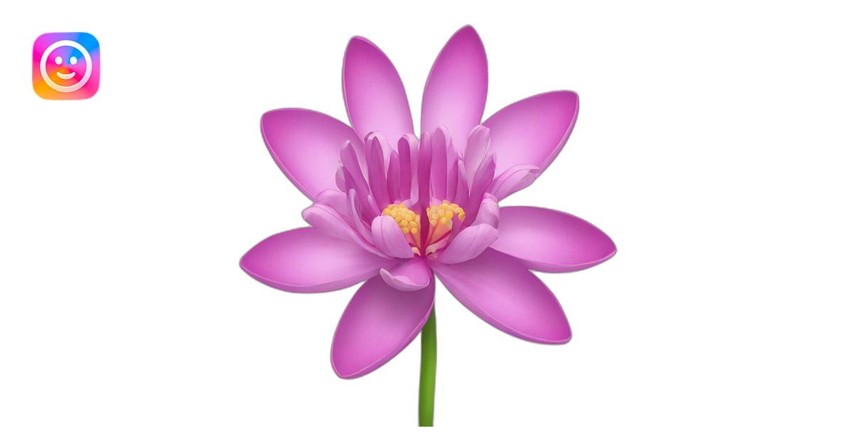 loto flower emoji | AI Emoji Generator