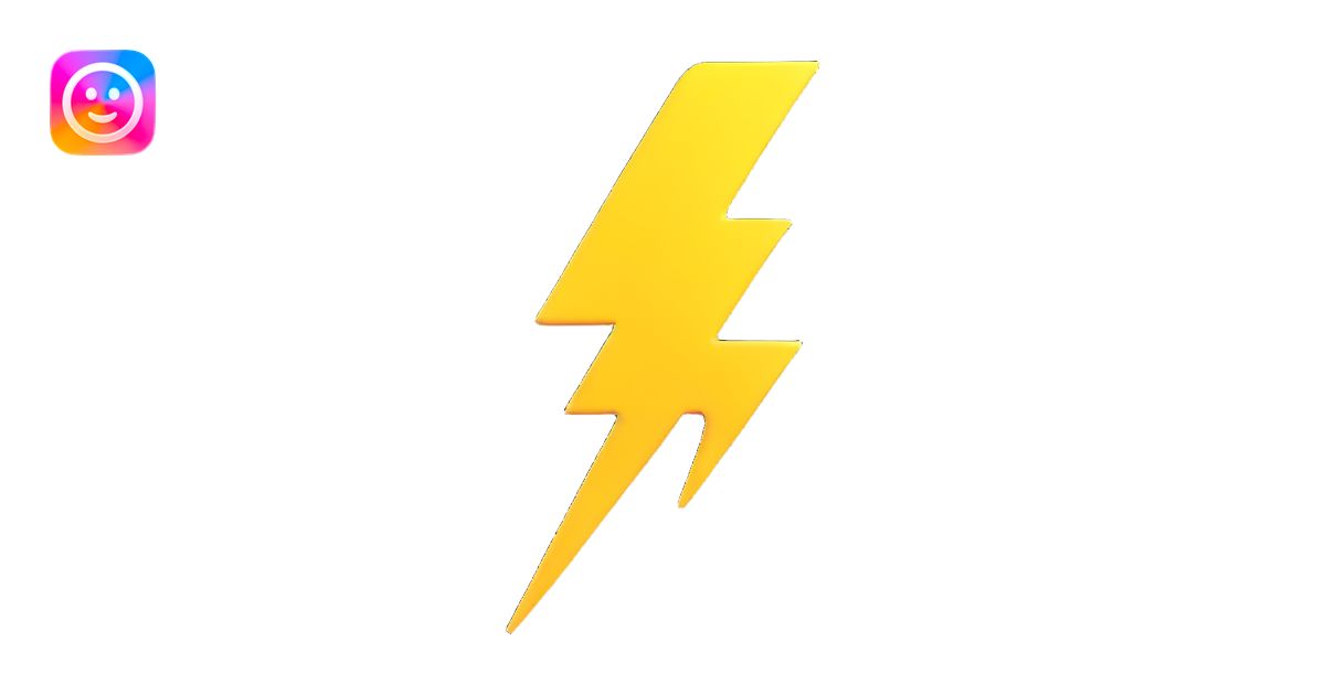 lightning bolt symbol emoji | AI Emoji Generator