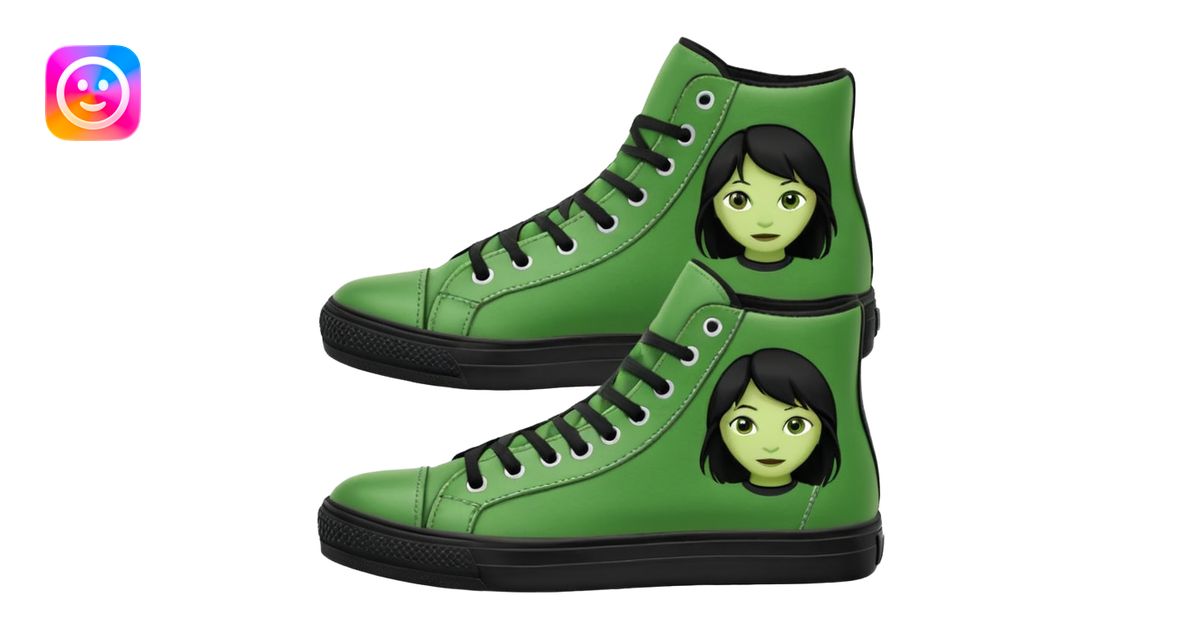 Elphaba sneakers emoji | AI Emoji Generator