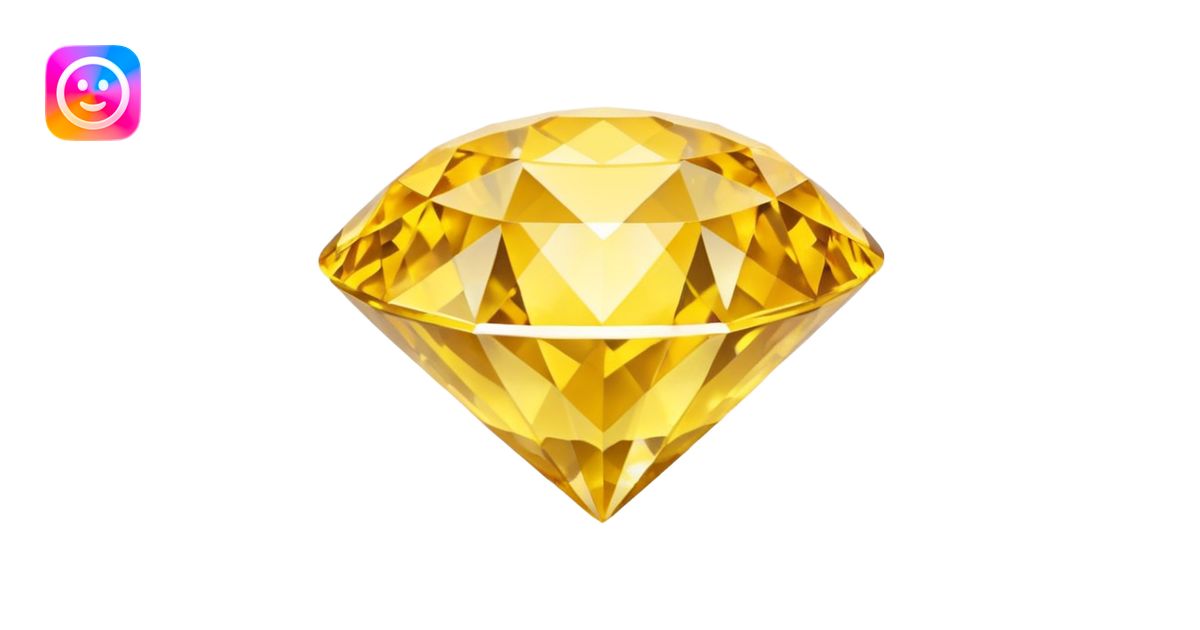 make a soft yellow diamond emoji emoji | AI Emoji Generator