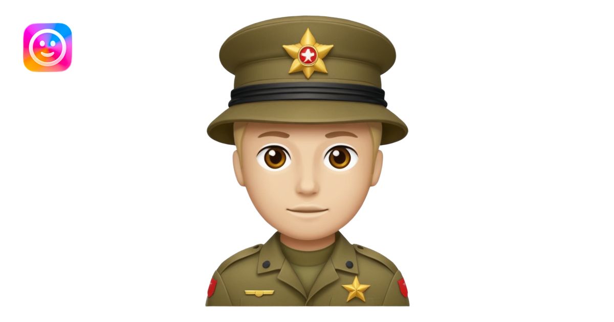 soldier hat emoji | AI Emoji Generator