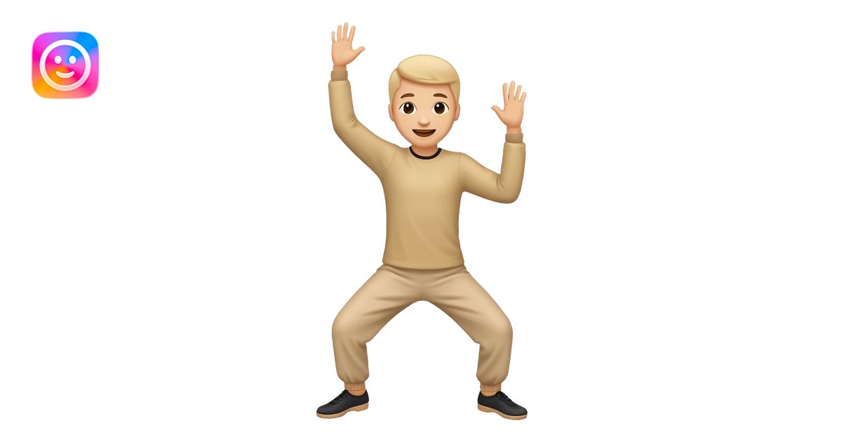 An emoji best used to describe dancing emoji | AI Emoji Generator