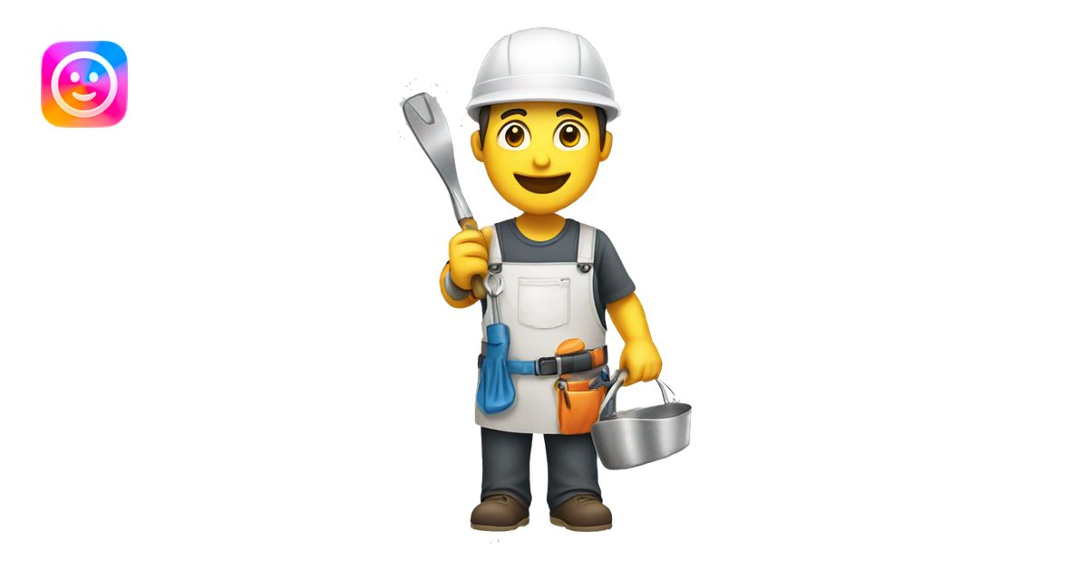repair specialist repairing a kitchen emoji | AI Emoji Generator