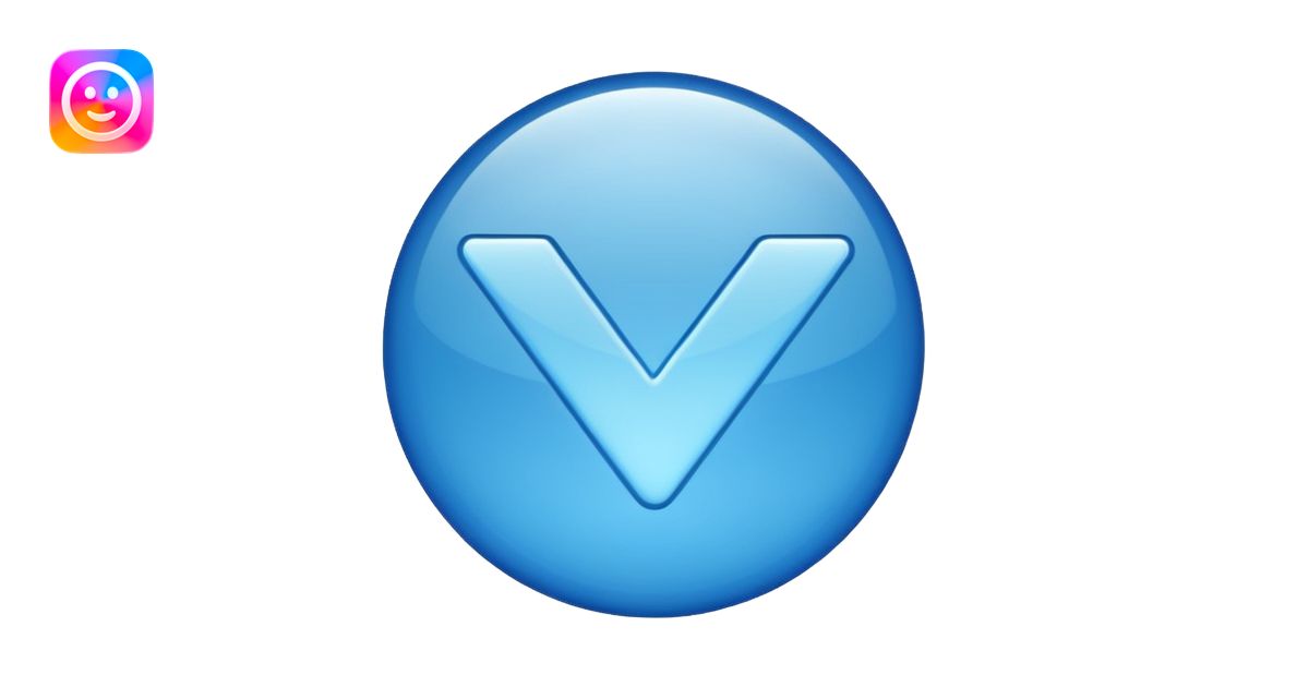 Verificación azul de tik Tok emoji | AI Emoji Generator