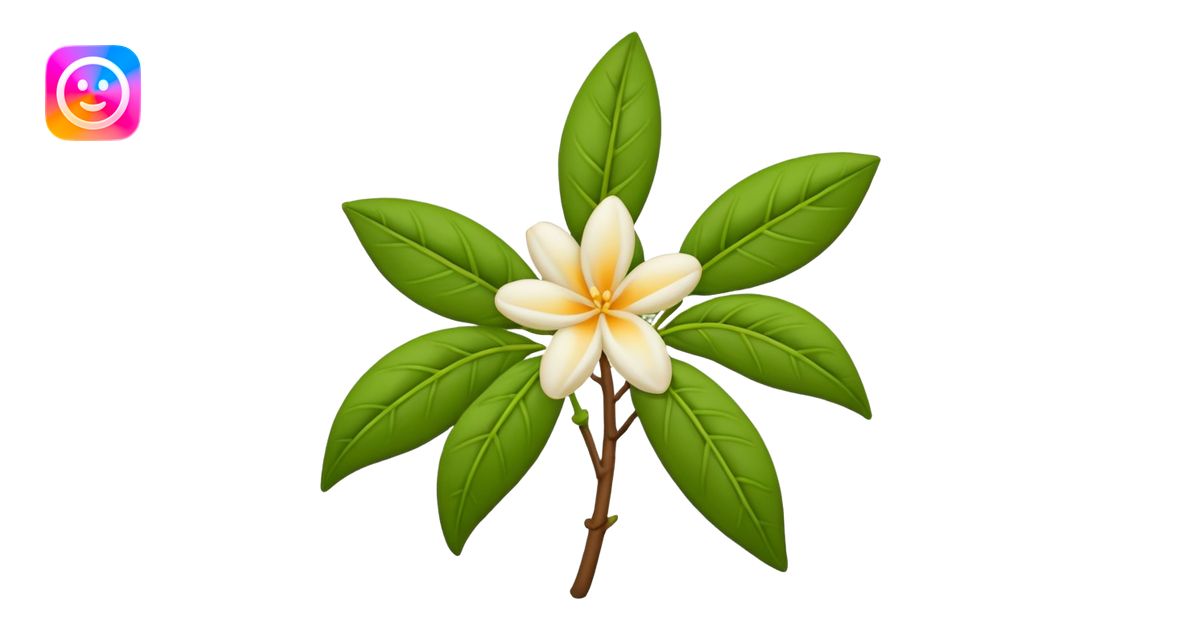 wilted indian jasmine in emoji format emoji | AI Emoji Generator