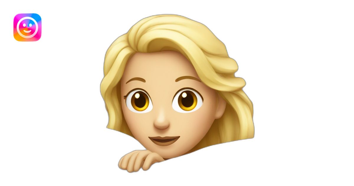 Une femme blonde sur un lit emoji | AI Emoji Generator