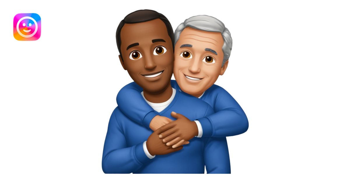 P diddy hugging jeffrey epstein emoji | AI Emoji Generator