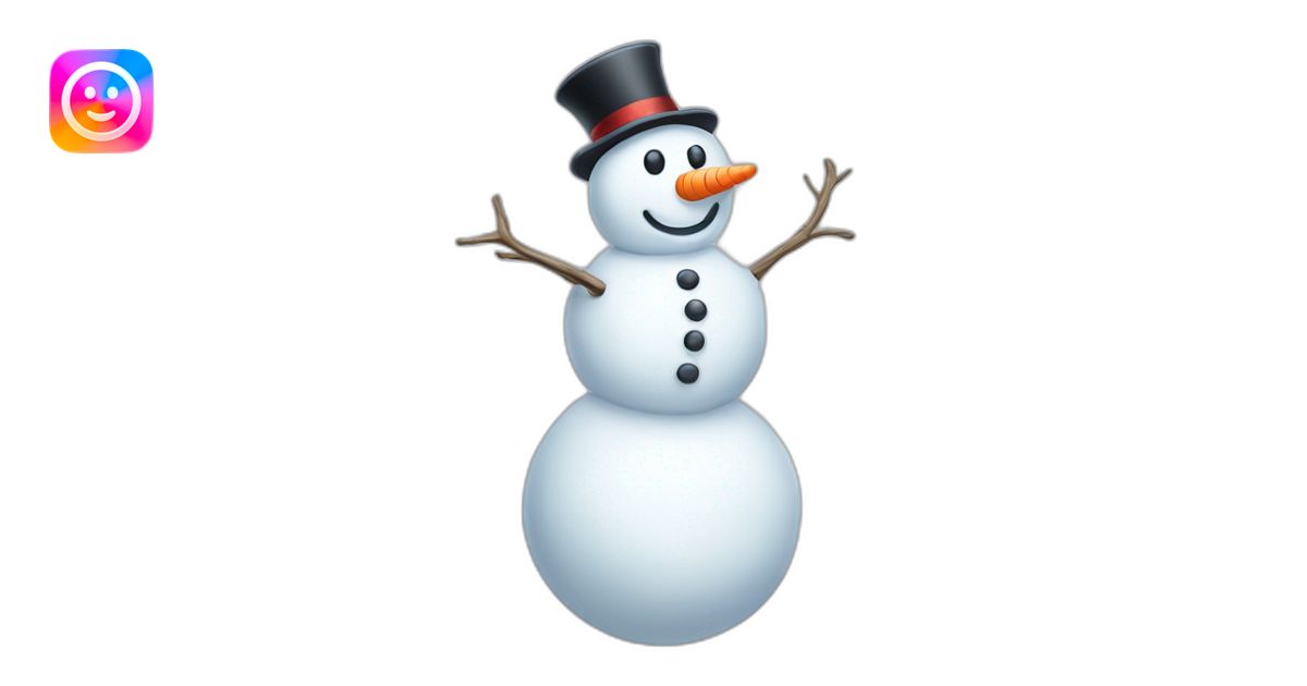 full body snowmen kiss hug emoji | AI Emoji Generator